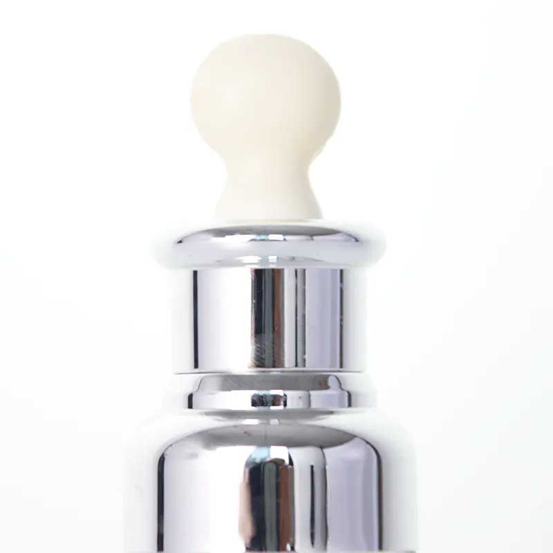 Plating Glass Serum Bottles with Mushroom Head Dropper - Uzone Packaging