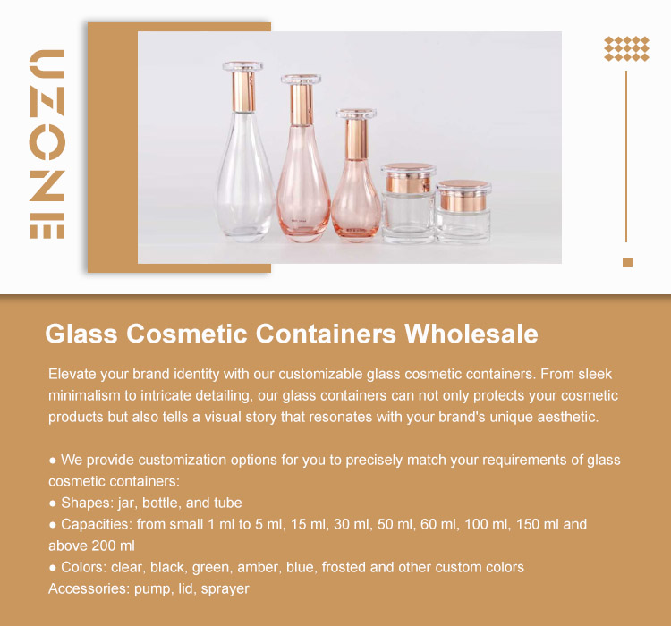 Glass Cosmetic Jars Wholesale, Luxury Glass Containers for Makeup ...